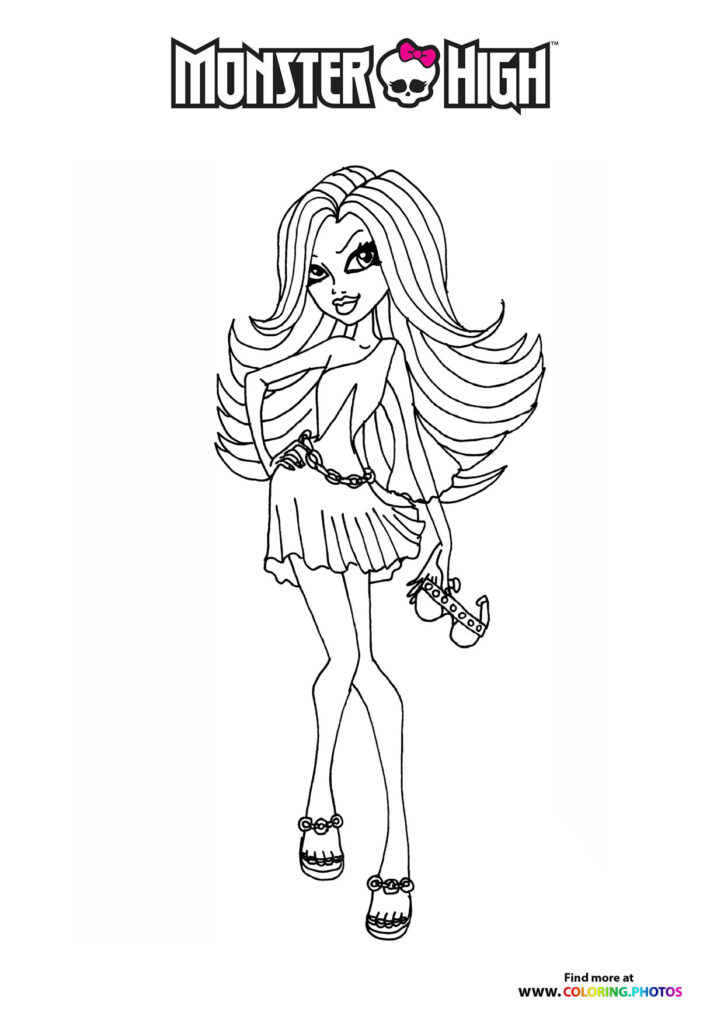 Monster High - Coloring Pages for kids | 100% free print or download