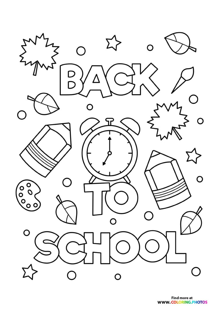 Back to school - Coloring Pages for kids