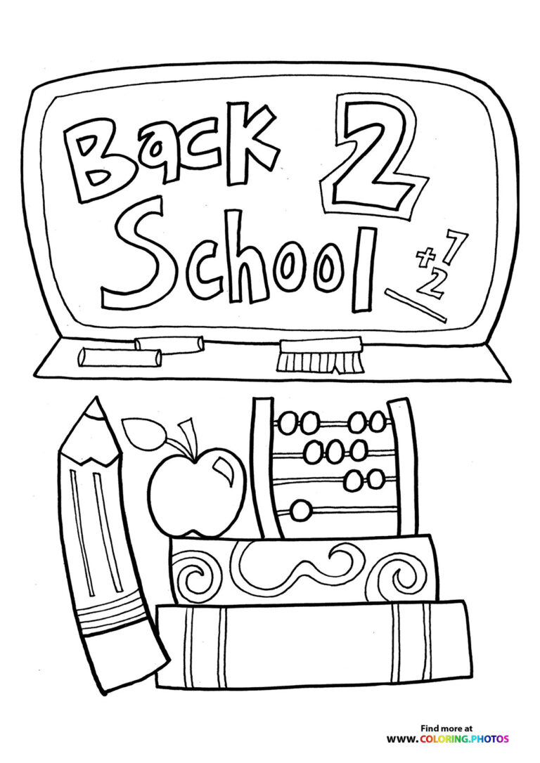 Back to School - Coloring Pages for kids | 100% free print or download
