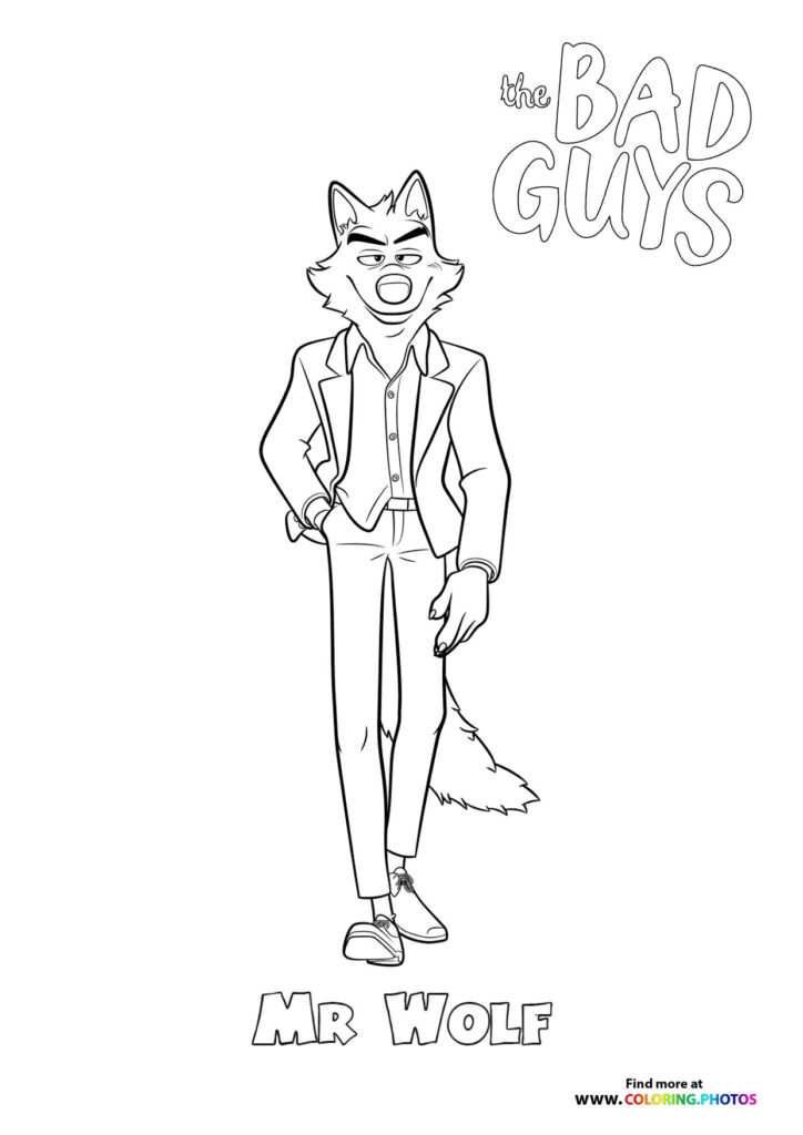 The Bad Guys - Coloring Pages for kids | Free and easy print or download