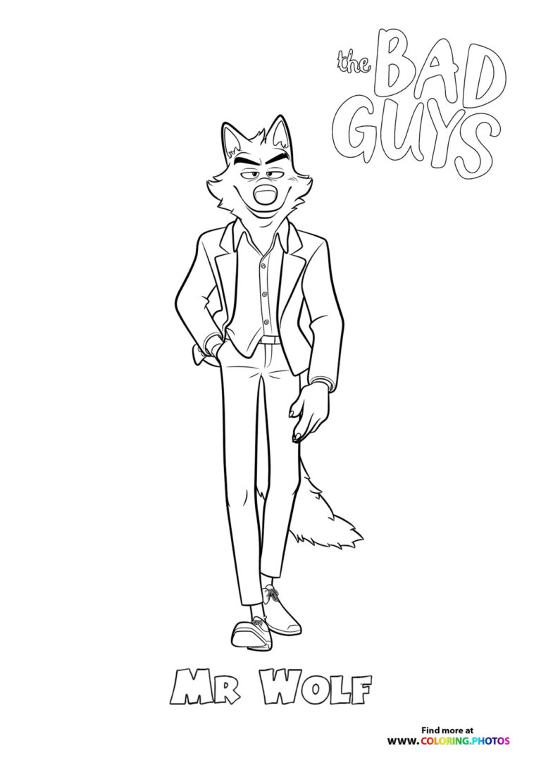 The Bad Guys - Coloring Pages for kids | Free and easy print or download