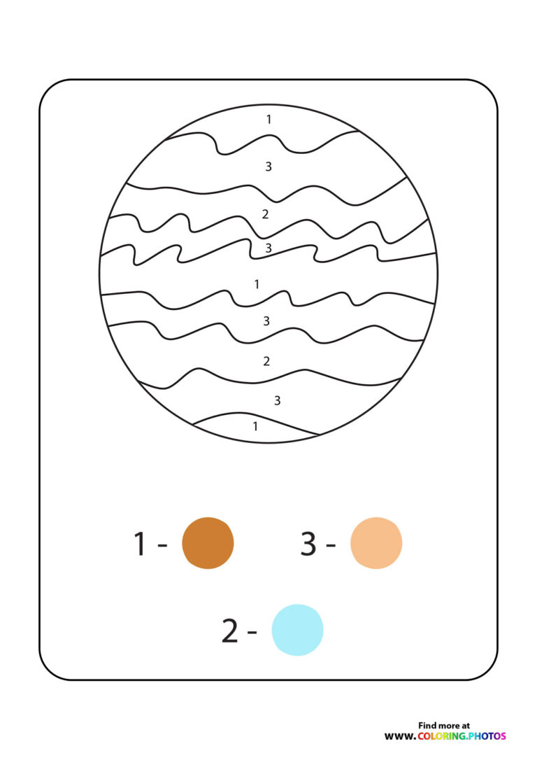 Color by number - Coloring Pages for kids | Free and easy printables