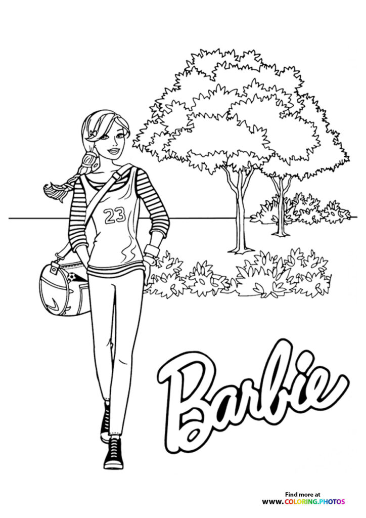 Barbie - Coloring Pages for kids | 100% free print or download