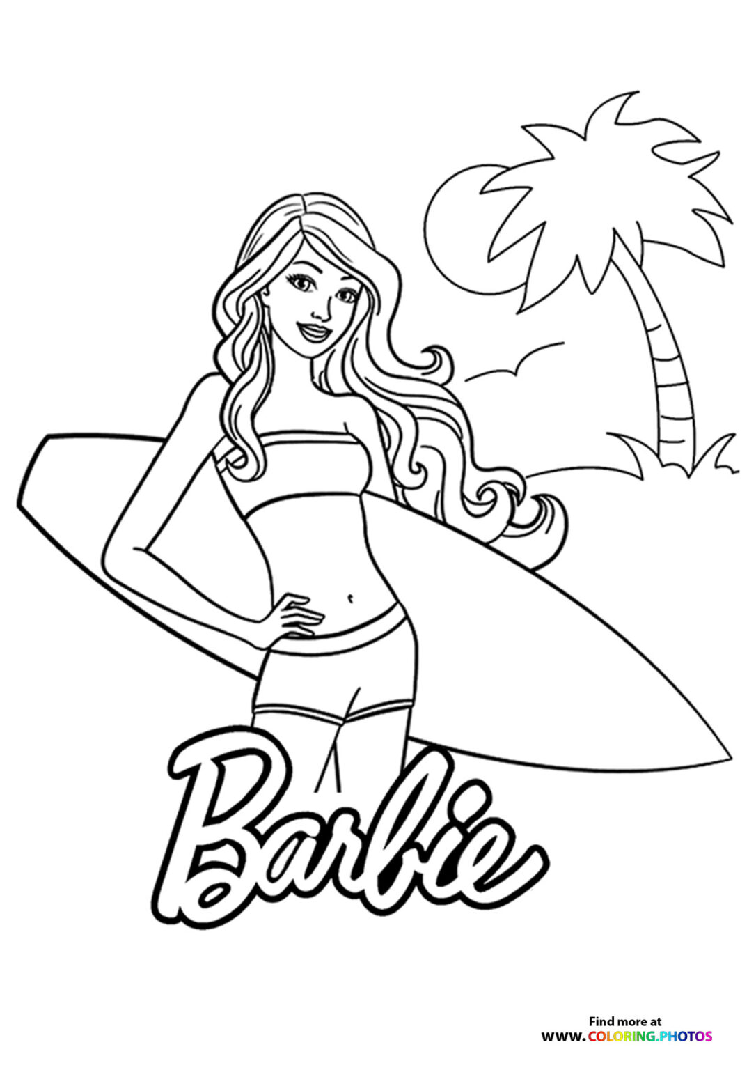 Barbie - Coloring Pages for kids | 100% free print or download