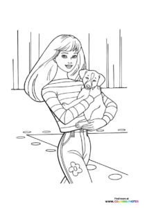 Barbie - Coloring Pages for kids | 100% free print or download