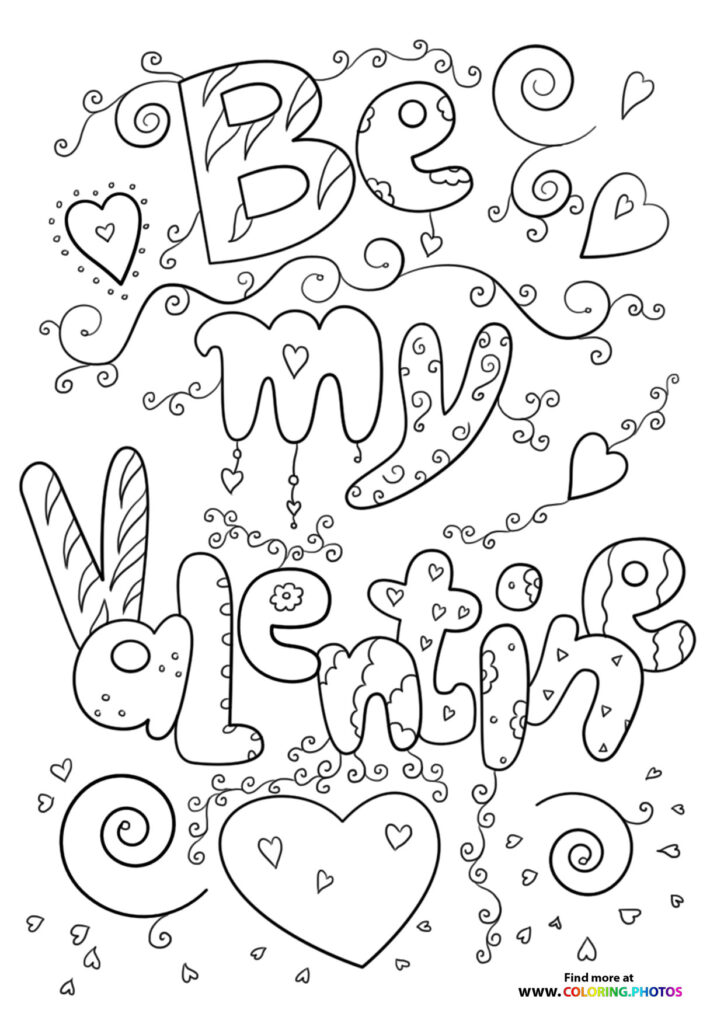Valentines Day - Coloring Pages for kids | Free and easy print or download