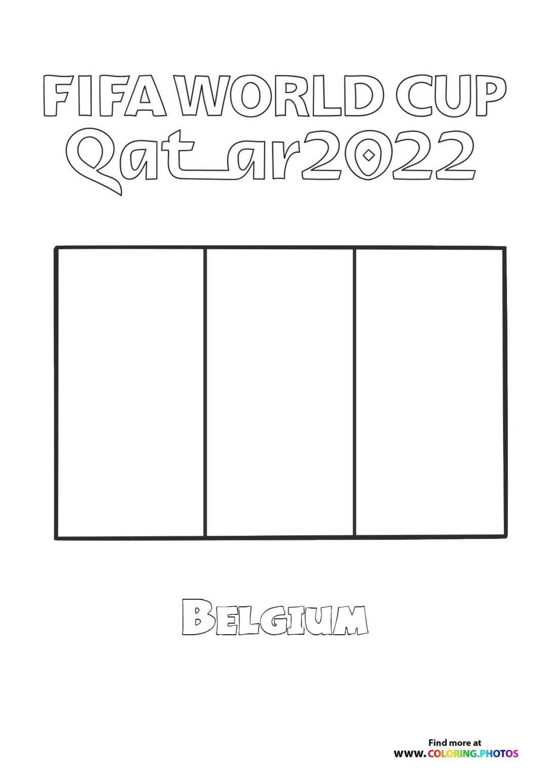 Fifa World Cup Qatar 2022 - Coloring Pages for kids | 100% free print