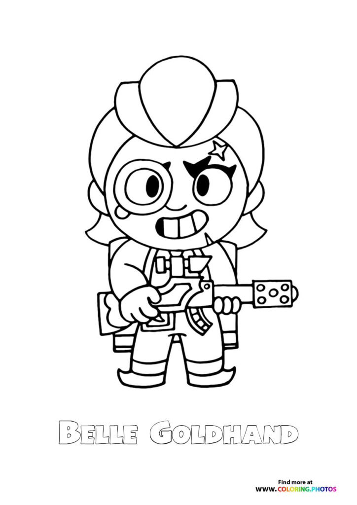Brawl Stars - Coloring Pages for kids | 100% free print or download