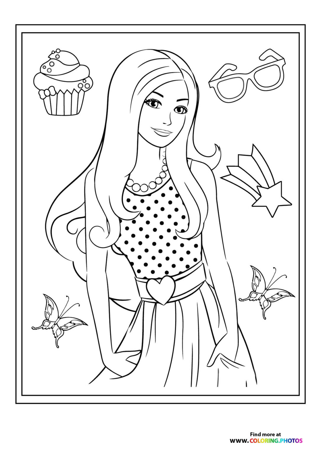 Beutiful girl - Coloring Pages for kids