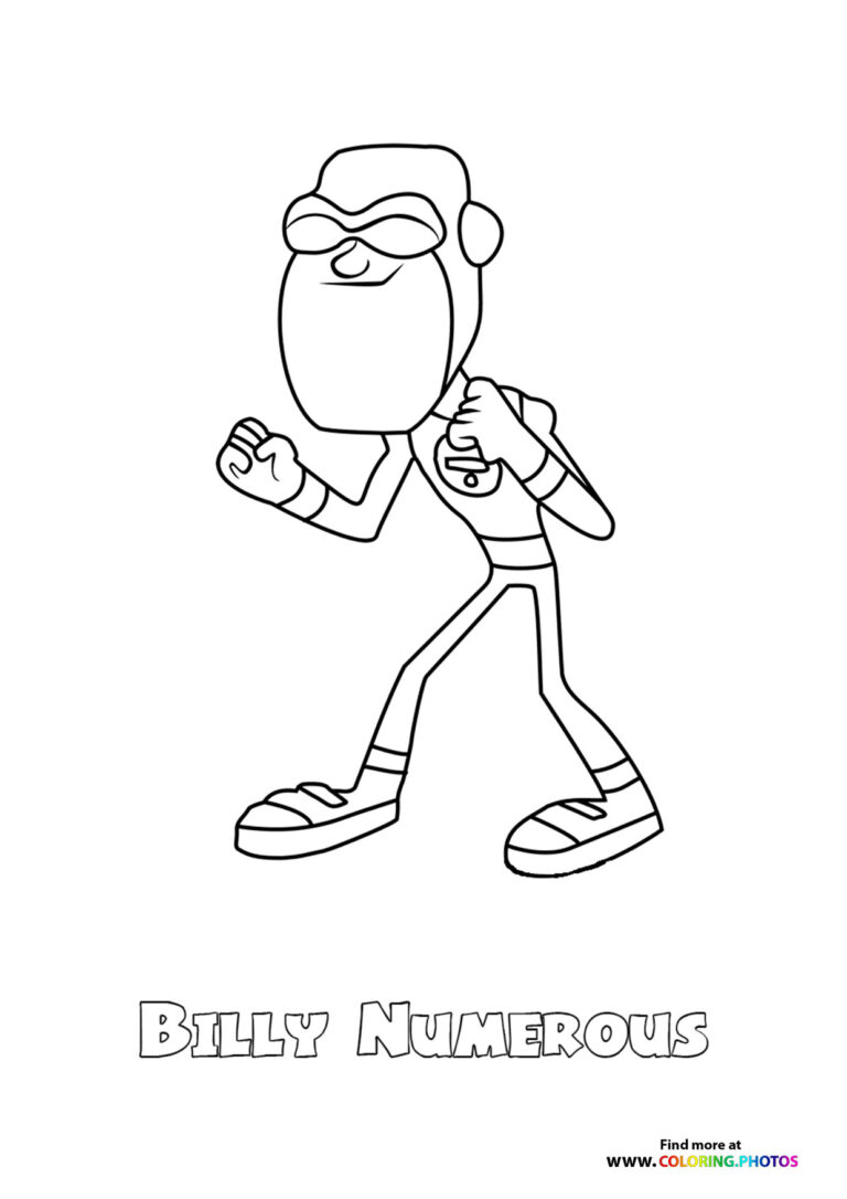 Billy Numerous Teen Titans Go - Coloring Pages for kids