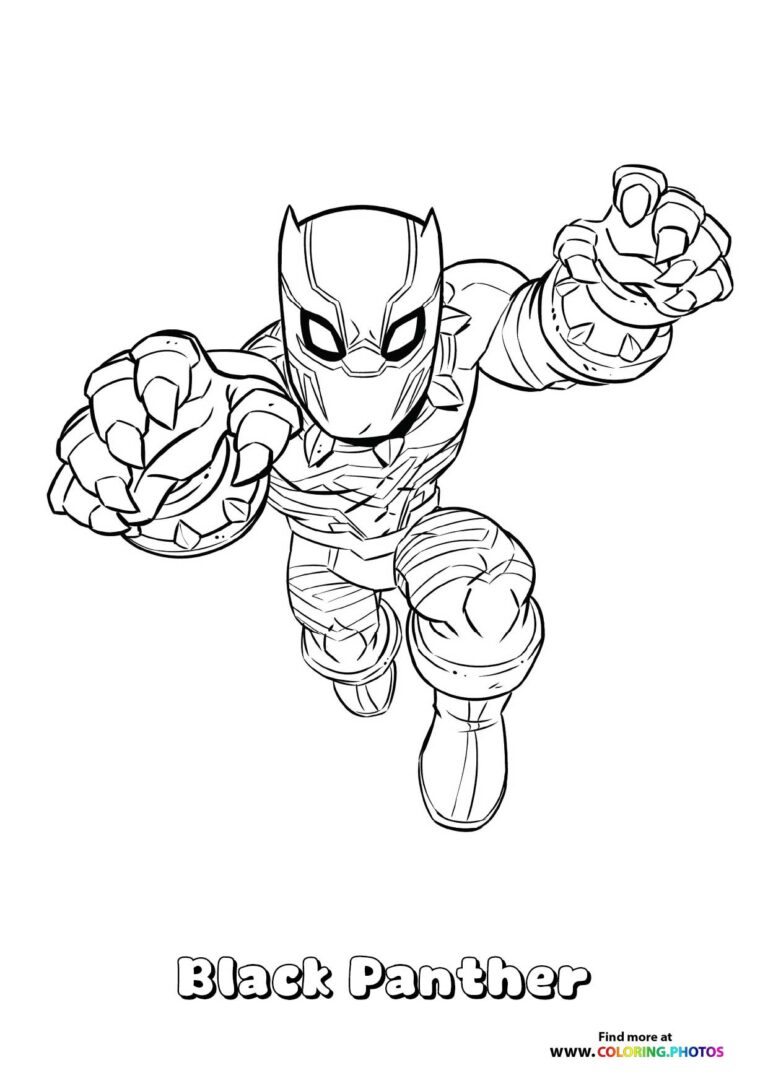 Black Panther Marvel Rivals - Coloring Pages for kids