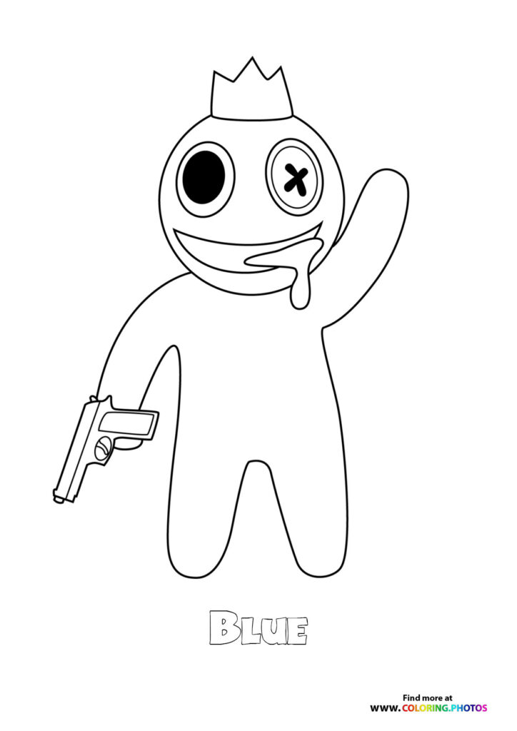 Free Rainbow Friends - Coloring Pages for kids