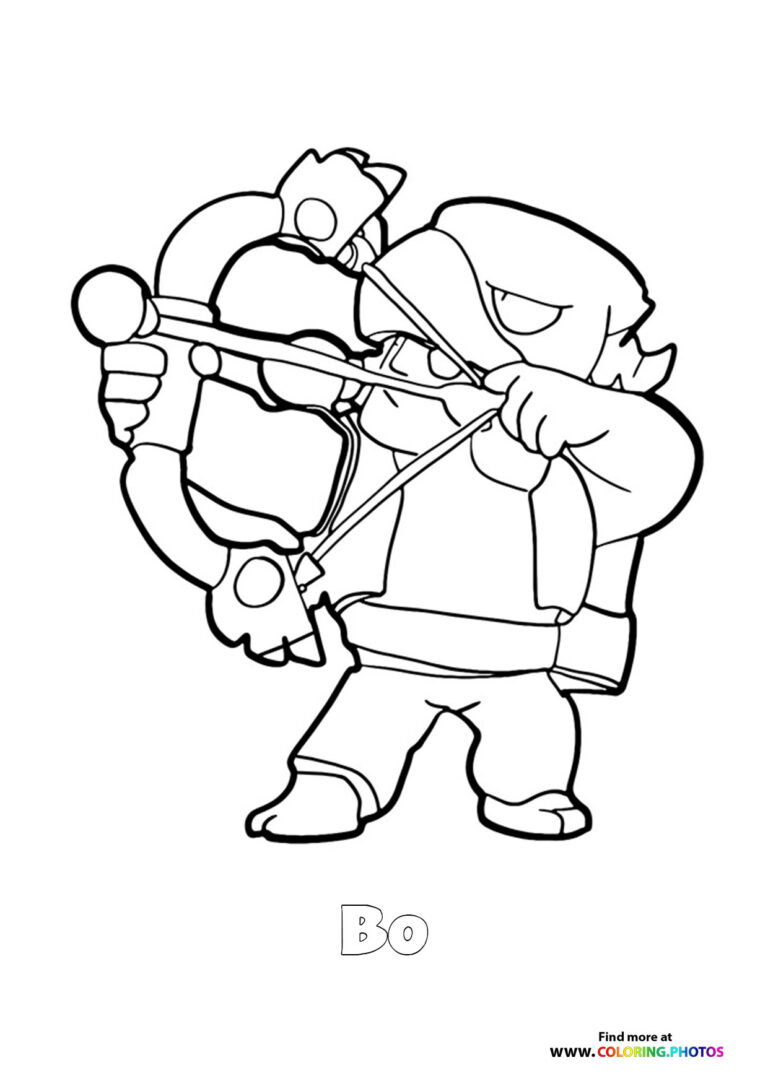 Bo Brawls Stars - Coloring Pages for kids Bo Brawls Stars - Coloring Pages for kids