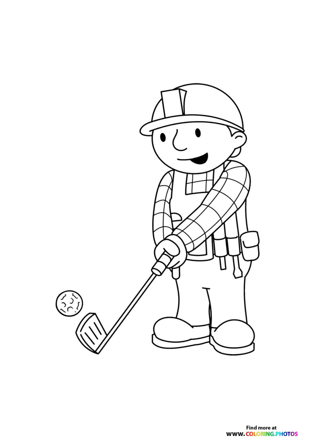 Golf - Coloring Pages for kids | 100% free print or download