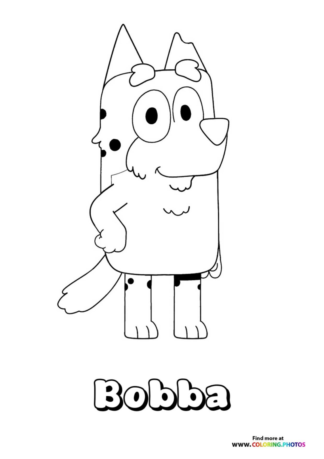 Mackenzie from Bluey - Coloring Pages for kids