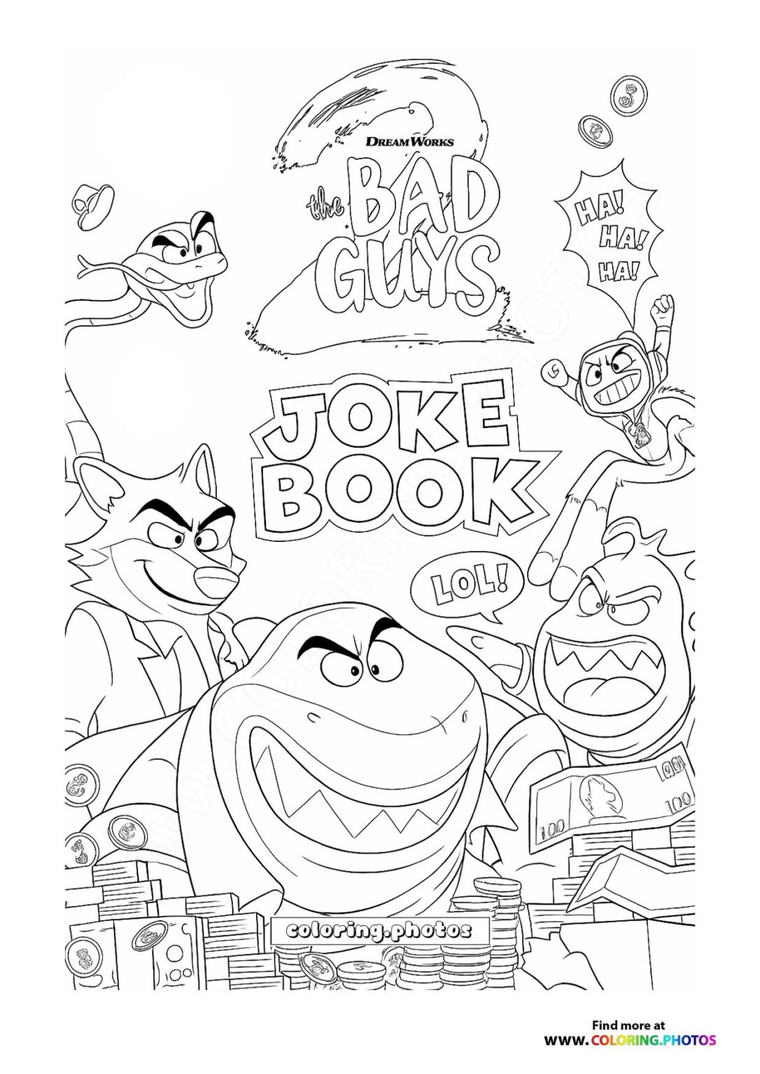 The Bad Guys 2 - Coloring Pages for kids