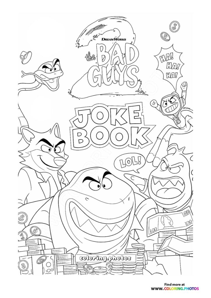 The Bad Guys 2 - Coloring Pages for kids