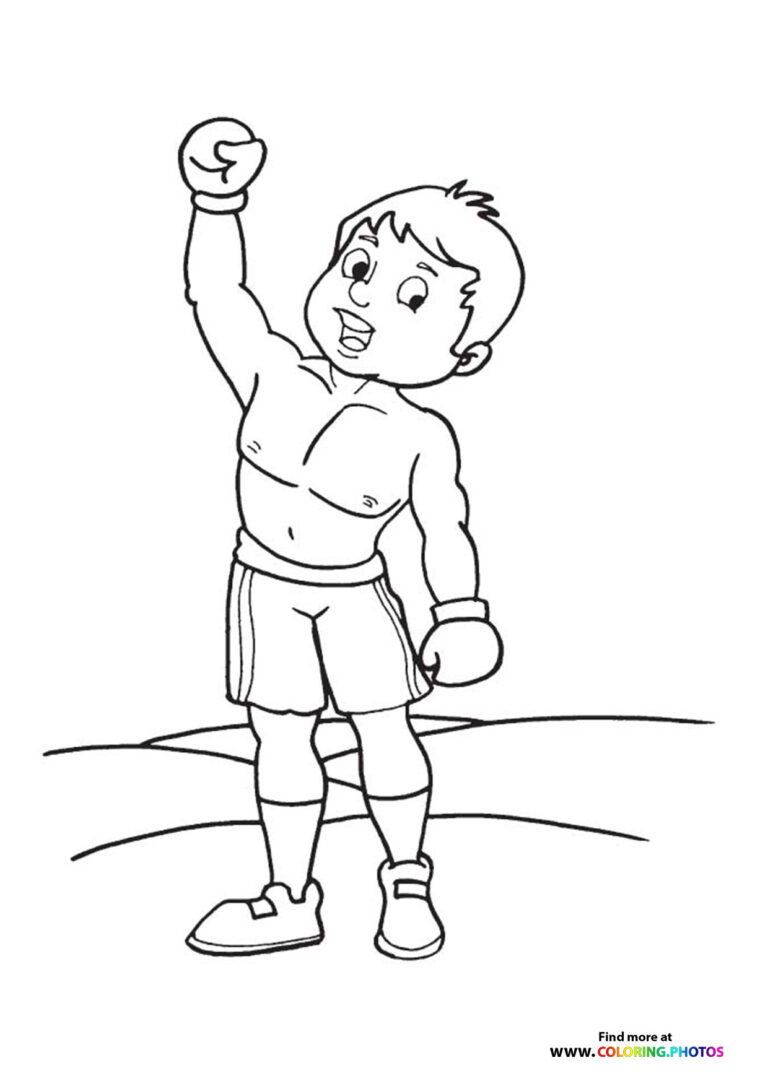 Boxing - Coloring Pages for kids | 100% free print or download