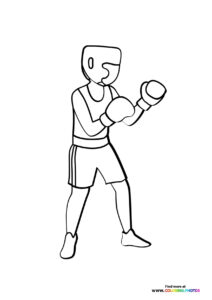 Boxing - Coloring Pages for kids | 100% free print or download