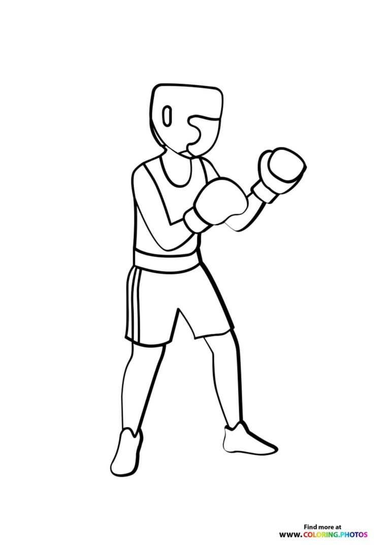 Boxing - Coloring Pages for kids | 100% free print or download