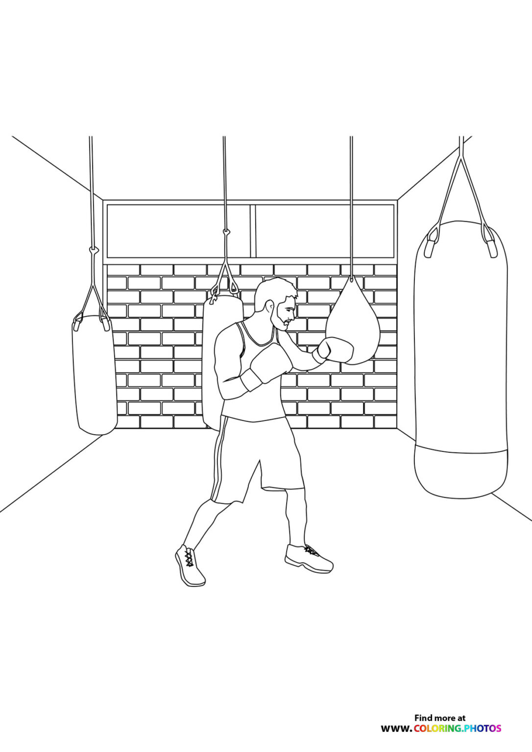 Boxing - Coloring Pages for kids | 100% free print or download