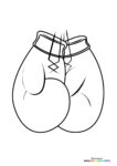 Boxing gloves - Coloring Pages for kids