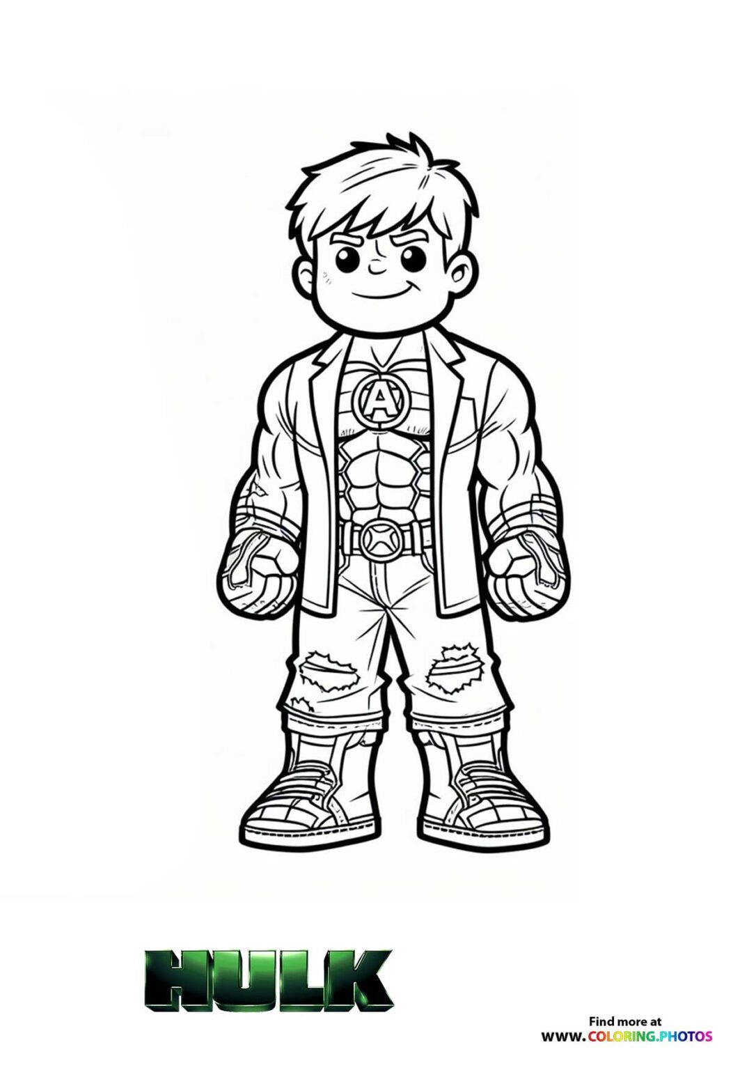 Hulk - Coloring Pages for kids - Free coloring pages for print or download!