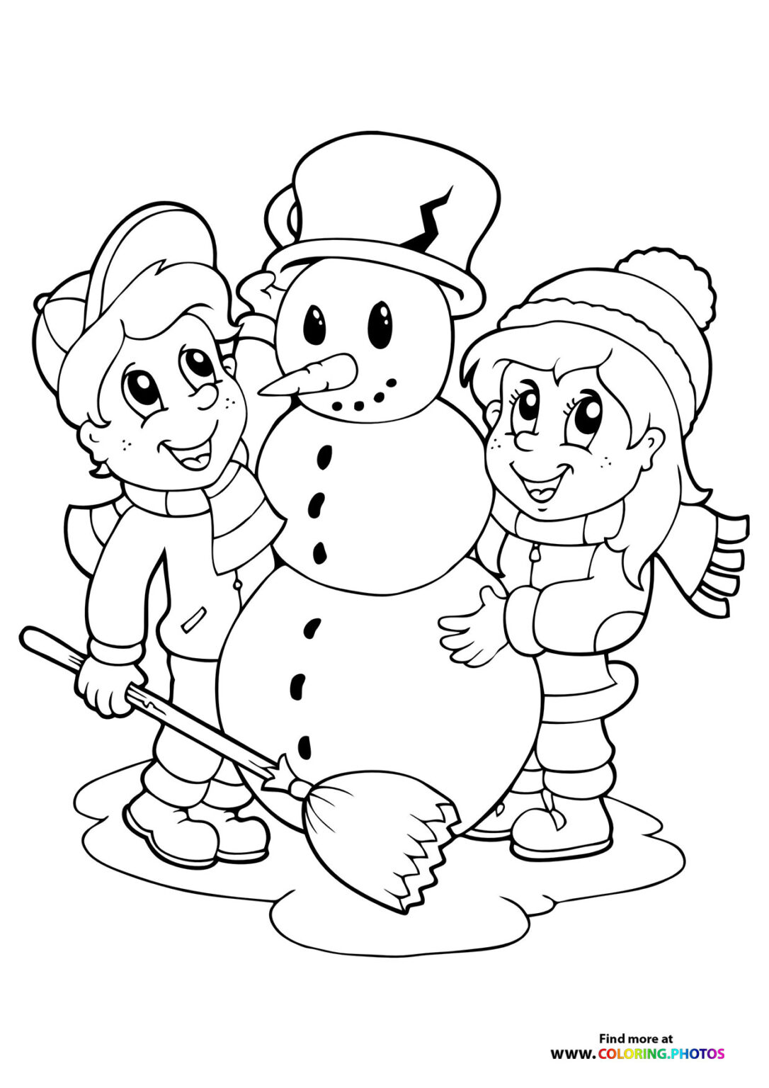 Winter - Coloring Pages for kids | Free and easy print or download