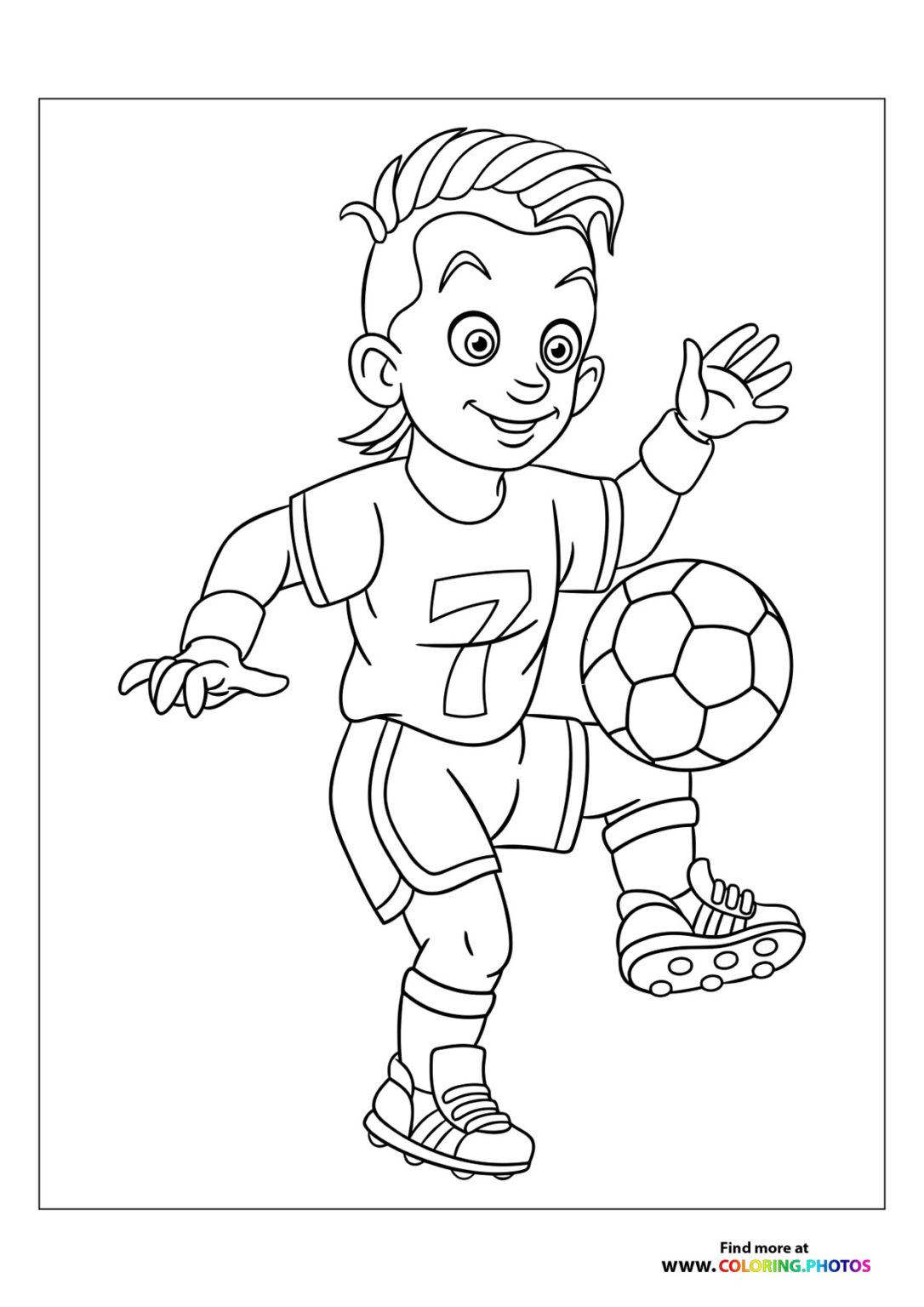 Soccer Football - Coloring Pages for kids | Free and easy print or download