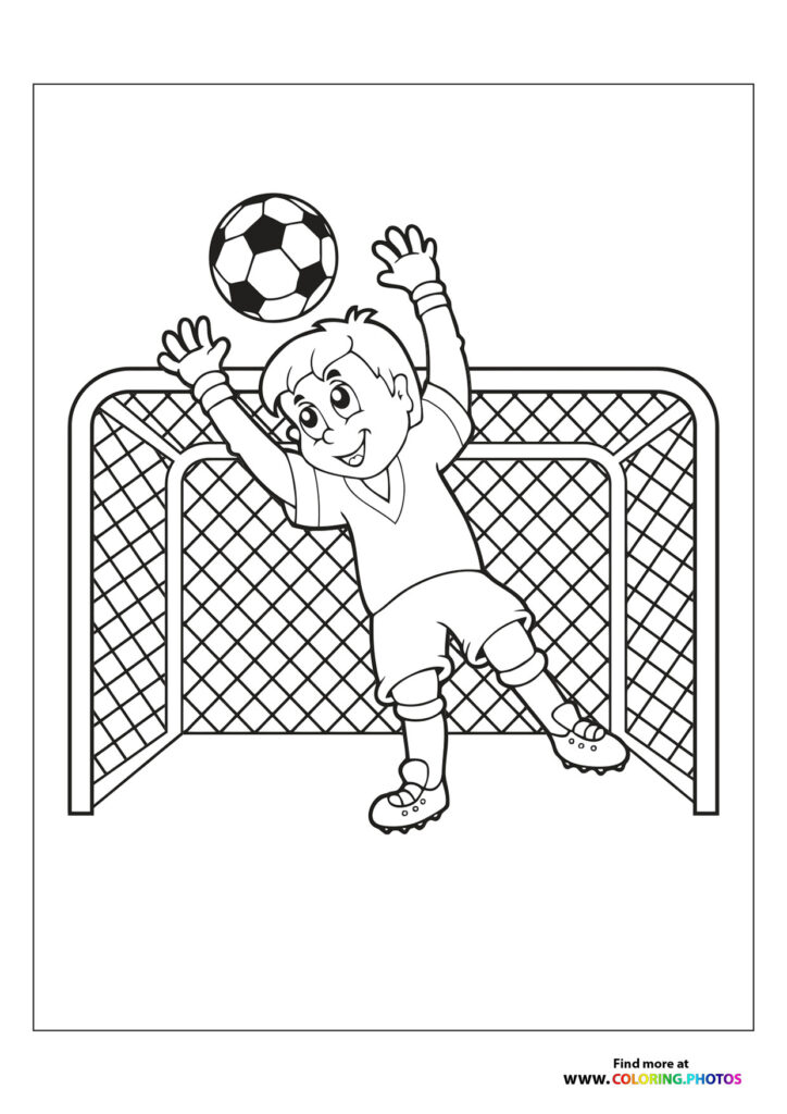 Soccer Football - Coloring Pages for kids | Free and easy print or download