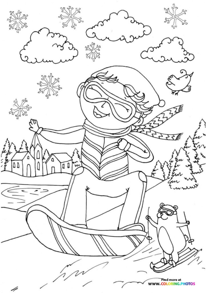 Winter - Coloring Pages for kids | Free and easy print or download