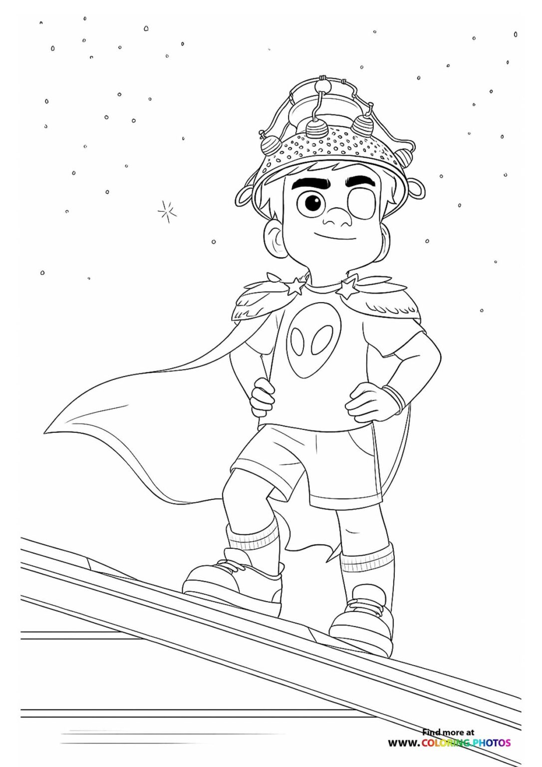 Elio | Pixar | Disney - Free Coloring Pages for kids