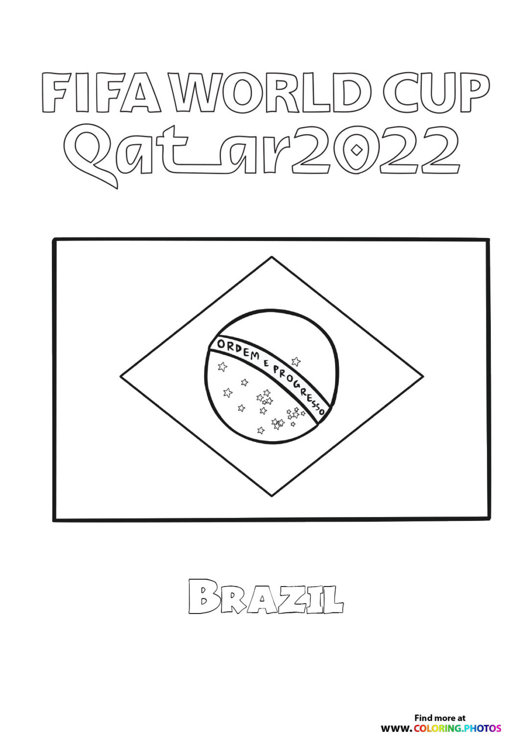 Fifa World Cup Qatar 2022 - Coloring Pages for kids | 100% free print