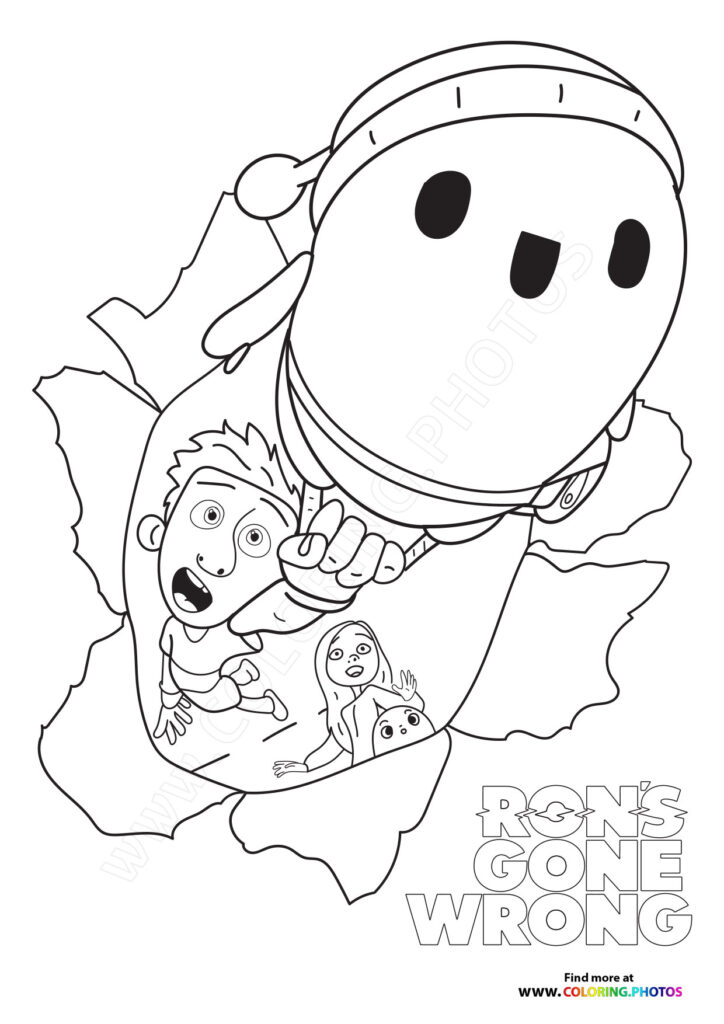 Ron's Gone Wrong - Coloring Pages for kids
