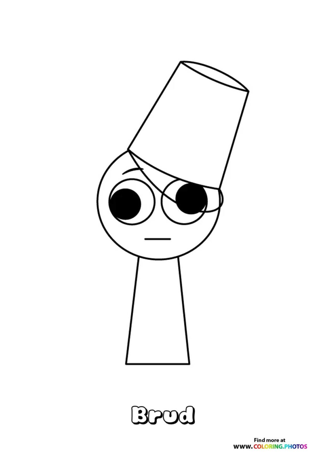 Mr Sun Sprunki - Coloring Pages for kids