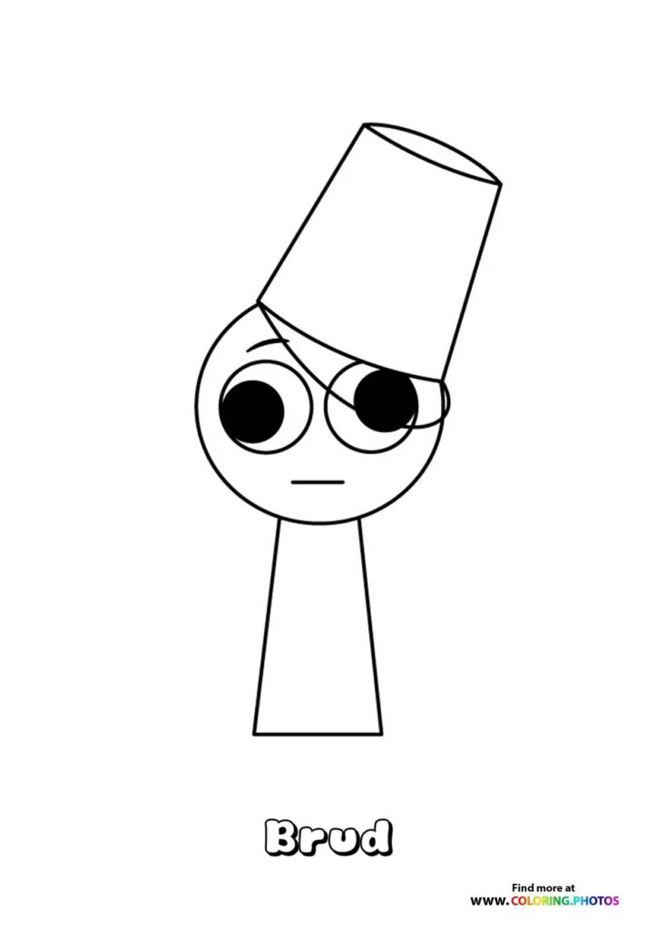 Pinki Sprunki - Coloring Pages for kids