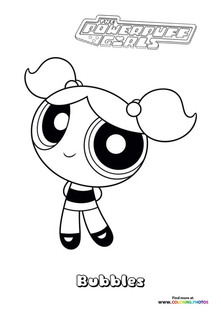 Bubbles from Powerpuff Girls - Coloring Pages for kids