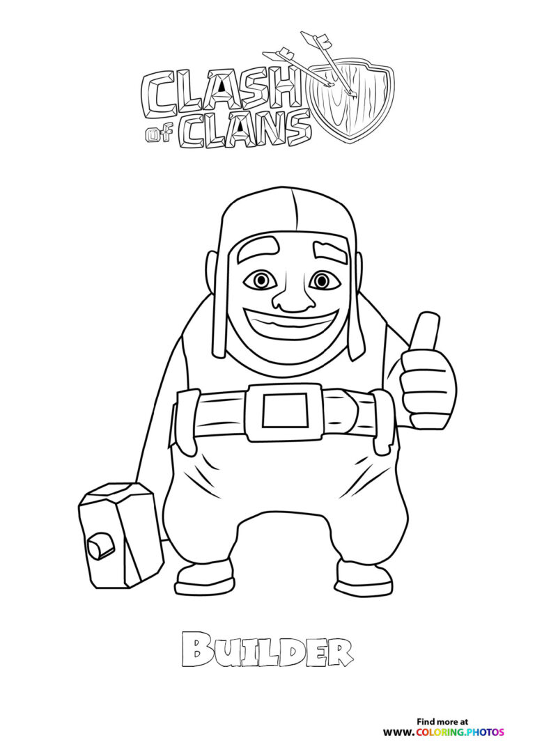 Clash of Clans - Coloring Pages for kids | 100% free print or download