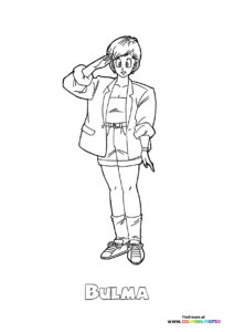 Bulma Dragon Ball Z - Coloring Pages for kids