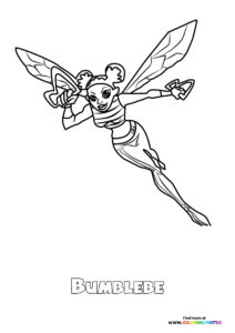 Bumblebee Teen Titans Go - Coloring Pages for kids