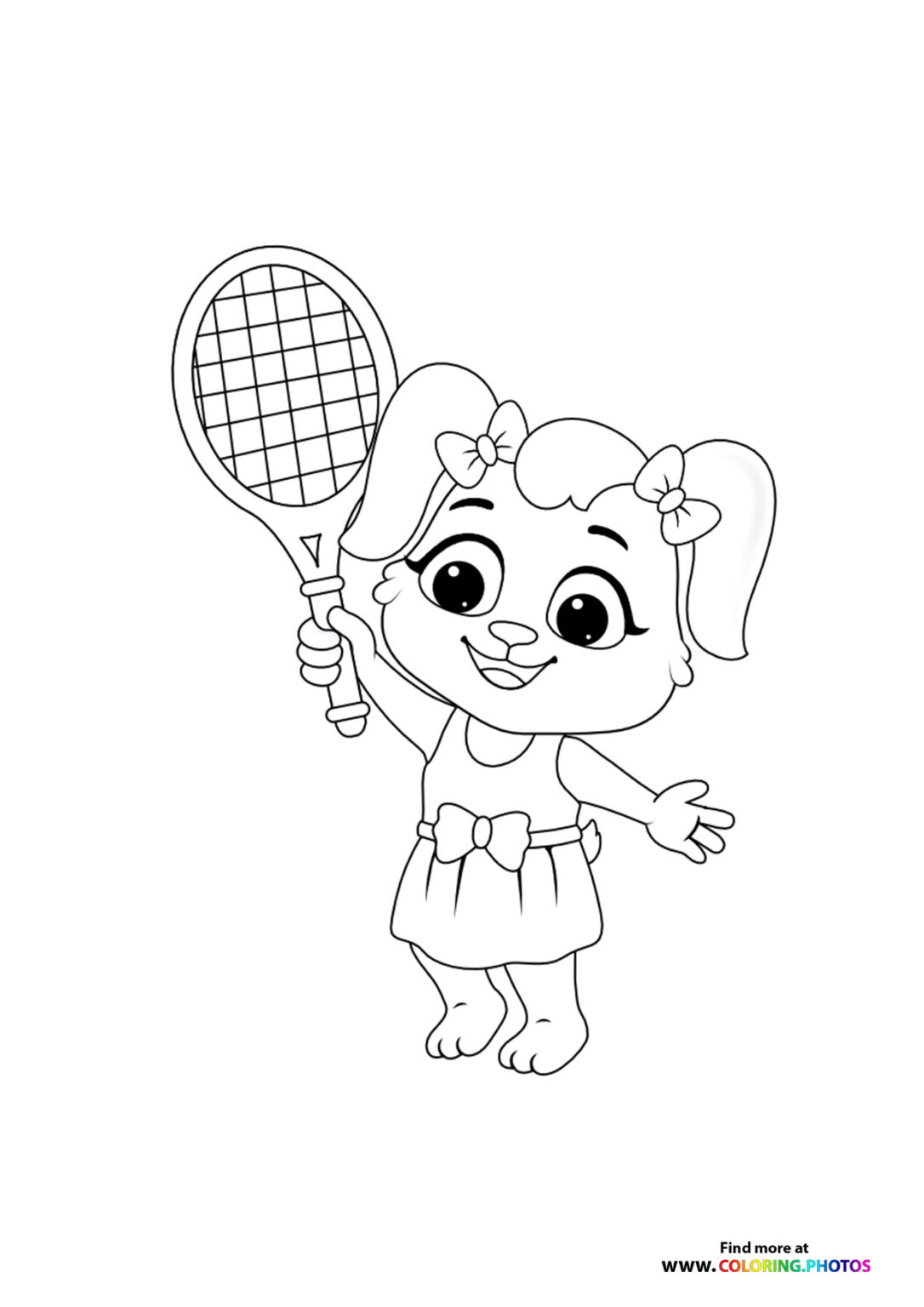 Tennis - Coloring Pages for kids | 100% free print or download