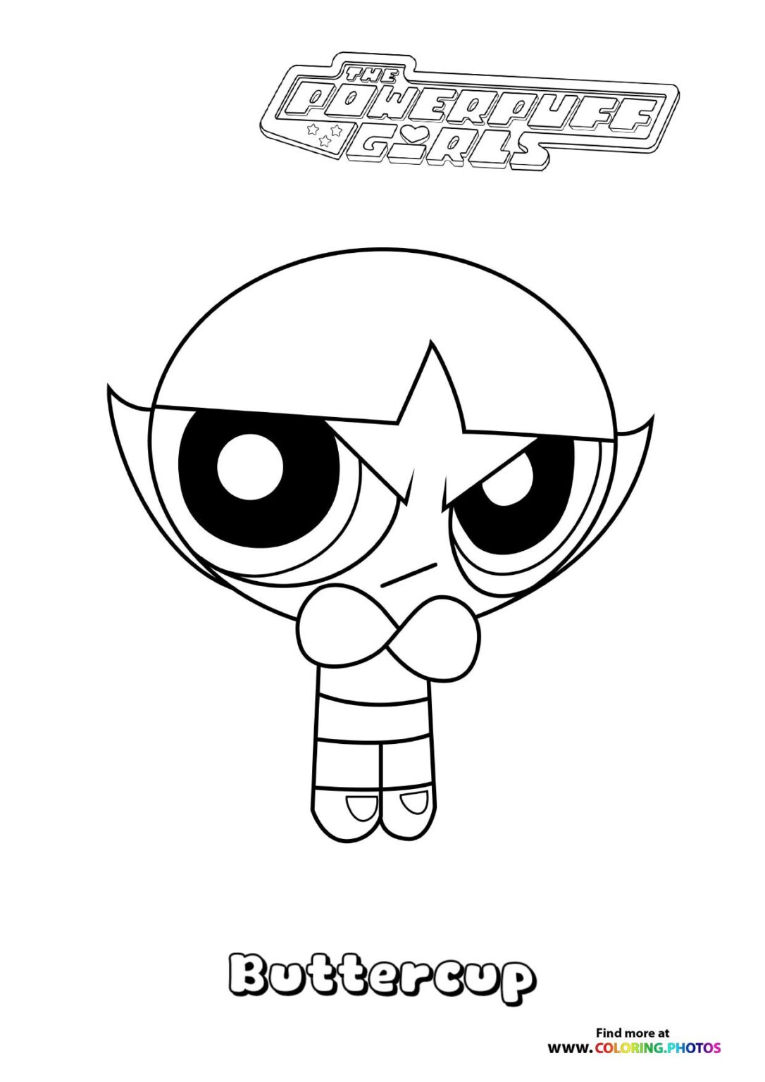 Buttercup from Powerpuff Girls - Coloring Pages for kids