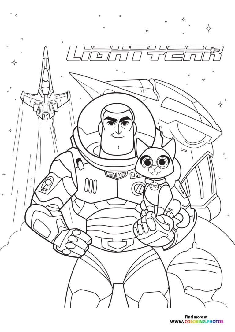 Lightyear | Disney - Coloring Pages for kids | Free and easy printables
