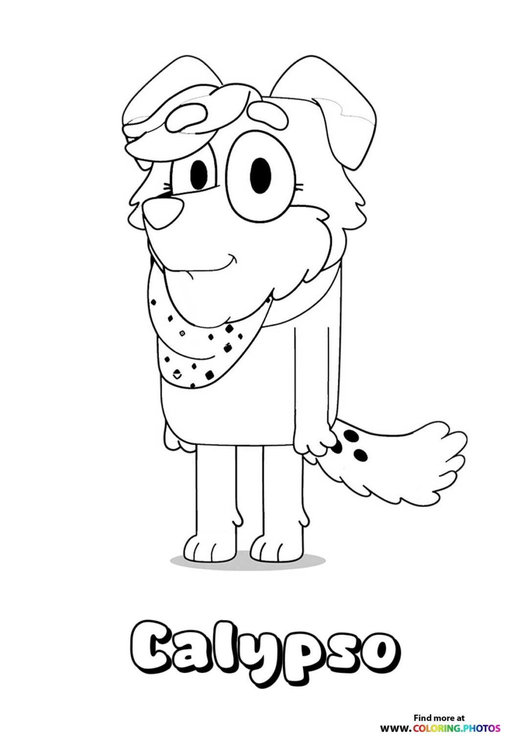 Jack Russell from Bluey - Coloring Pages for kids