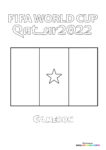 Cameron World Cup flag - Coloring Pages for kids