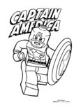 Captain America Lego - Coloring Pages for kids