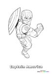 Captain America Marvel Rivals - Coloring Pages for kids