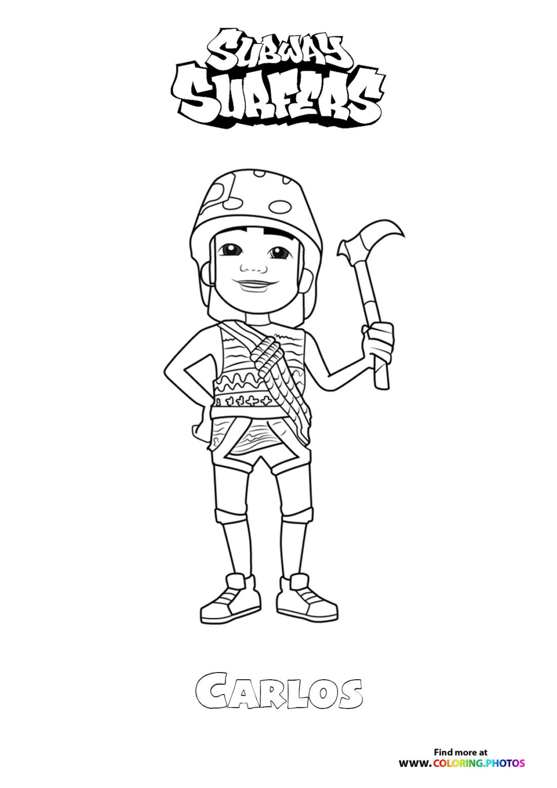 Subway Surfers logo - Coloring Pages for kids