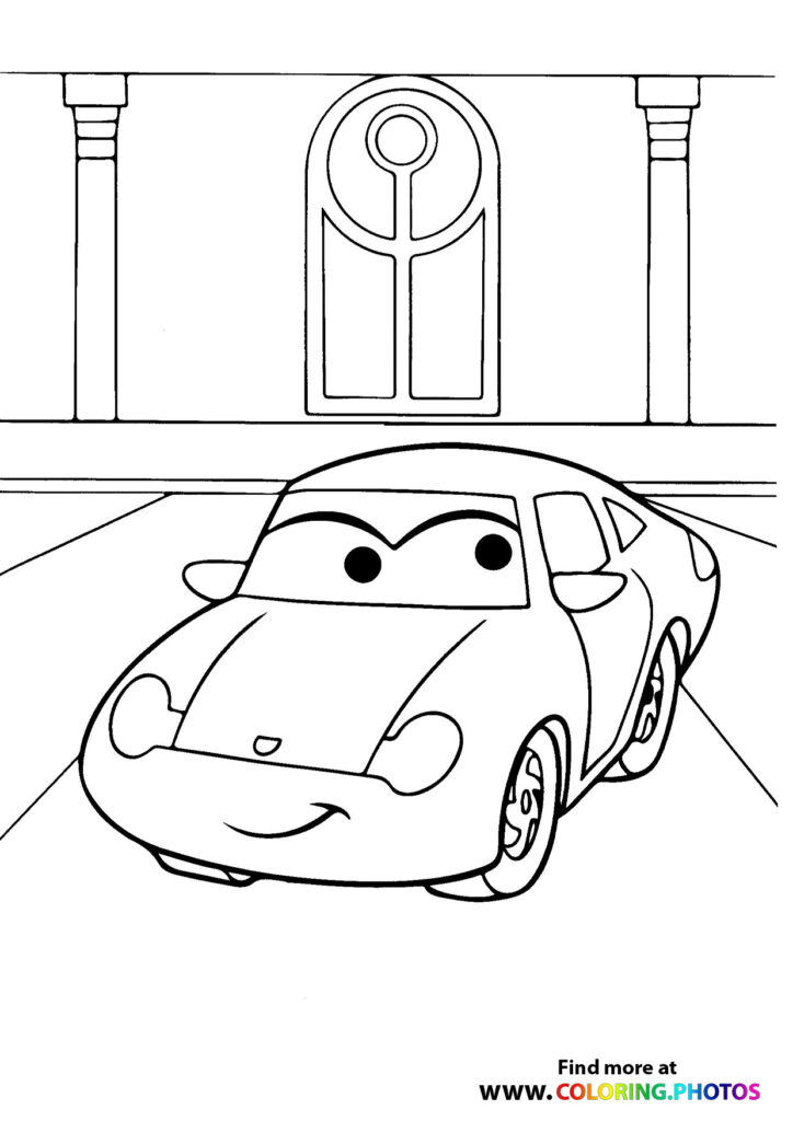 Sally Carera posing for a picture - Coloring Pages for kids