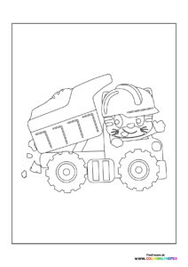 Construction Vehicles - Coloring Pages for kids | Free and easy printables